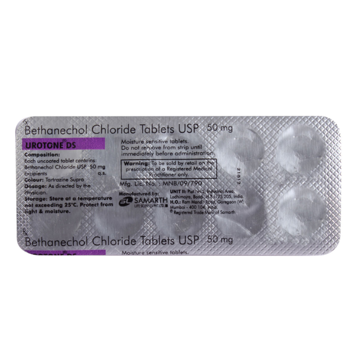 Urotone DS 50 Tablet | Uses, Side Effects, Price | Apollo Pharmacy