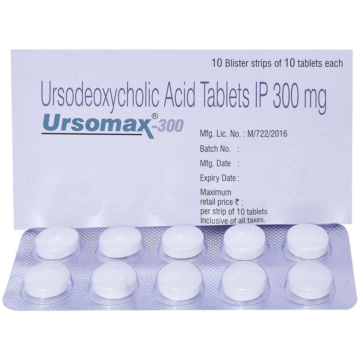 Ursomax-300 Tablet 10's Price, Uses, Side Effects, Composition - Apollo ...