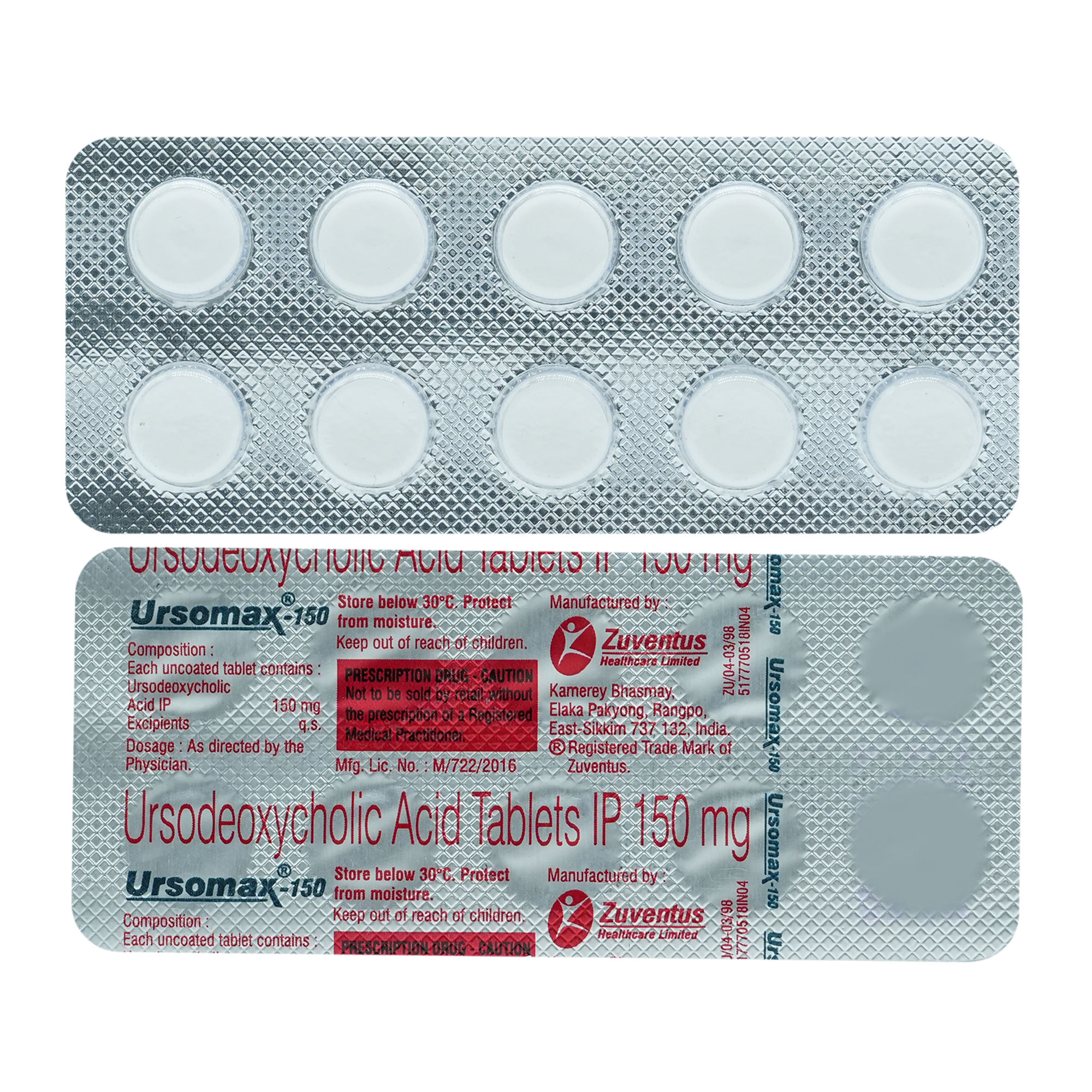Ursomax 150mg Tablet | Uses, Side Effects, Price | Apollo Pharmacy