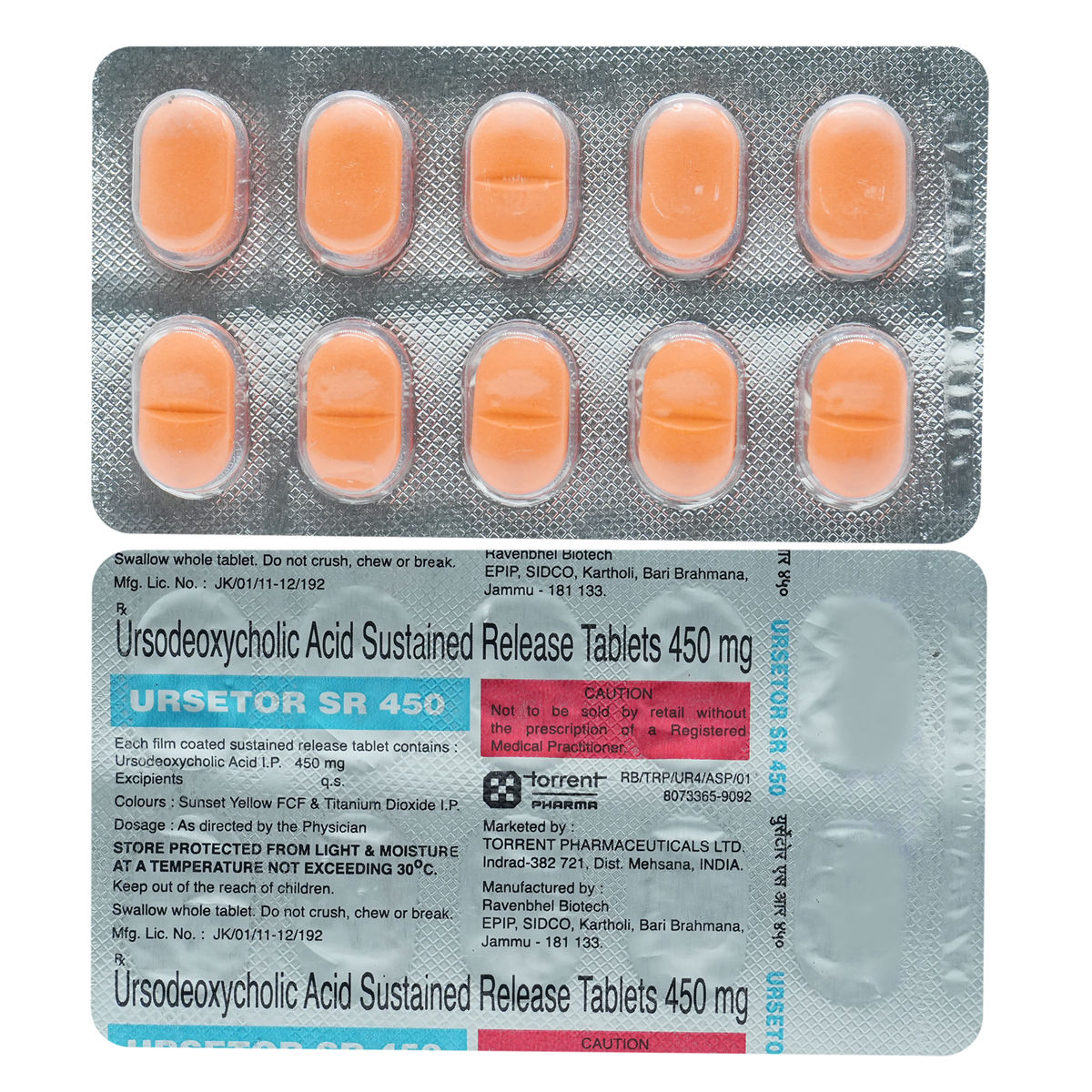 Ursetor SR 450 Tablet | Uses, Side Effects, Price | Apollo Pharmacy