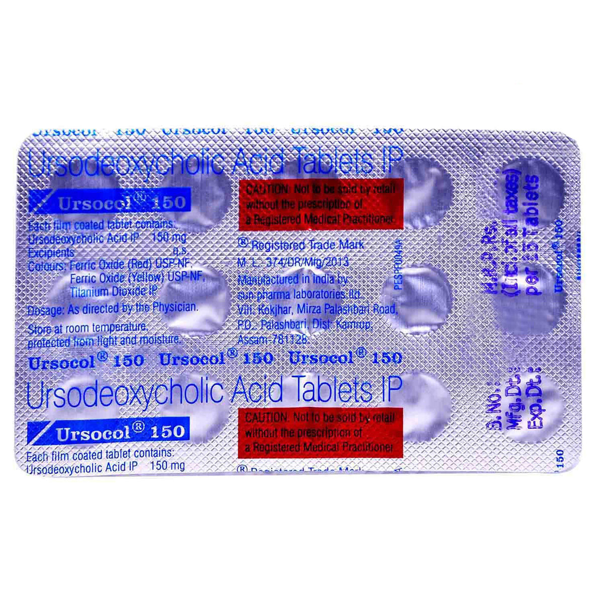 Ursocol 150 Tablet 15's Price, Uses, Side Effects, Composition - Apollo ...