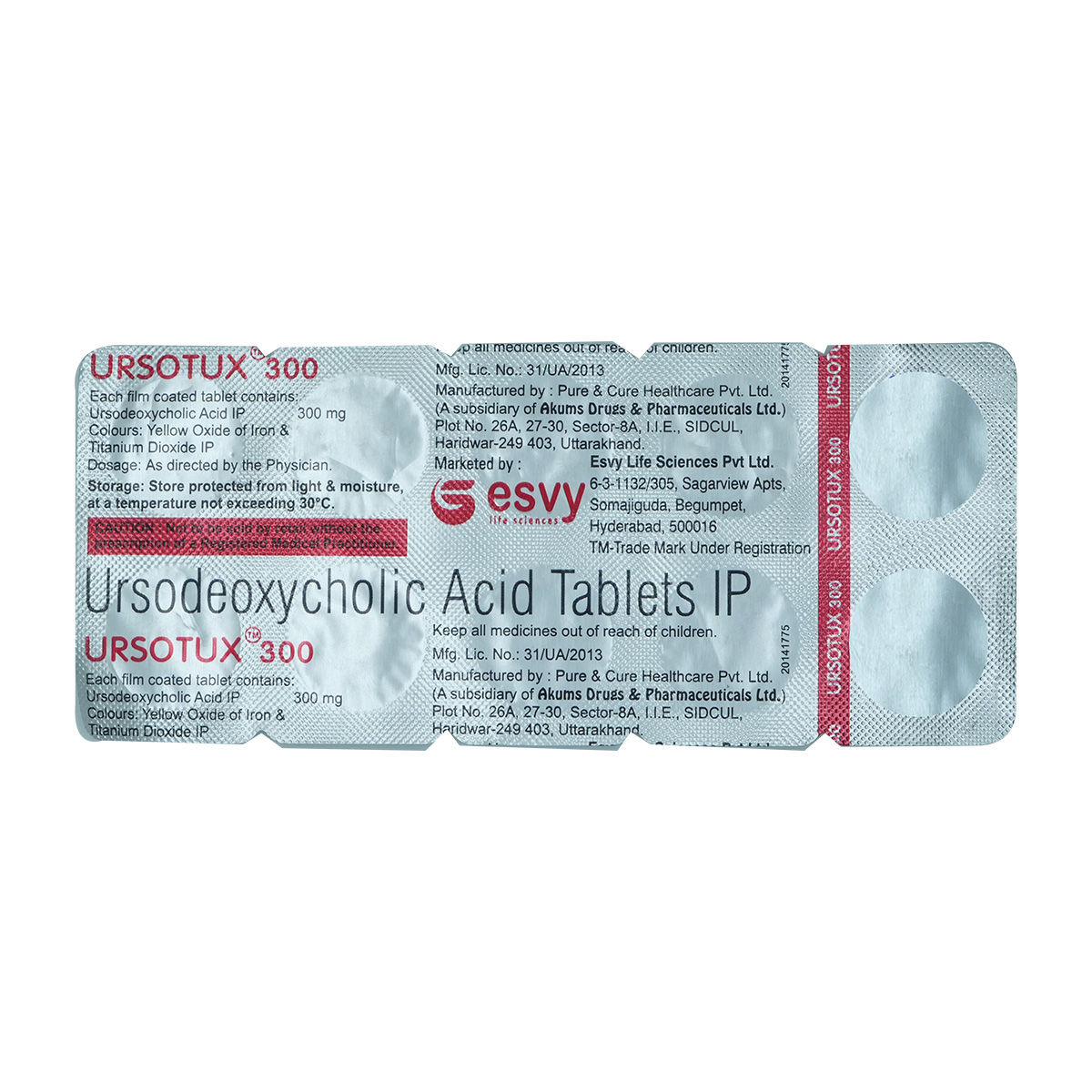 URSOTUX 300 TABLETS | Uses, Side Effects, Price | Apollo Pharmacy
