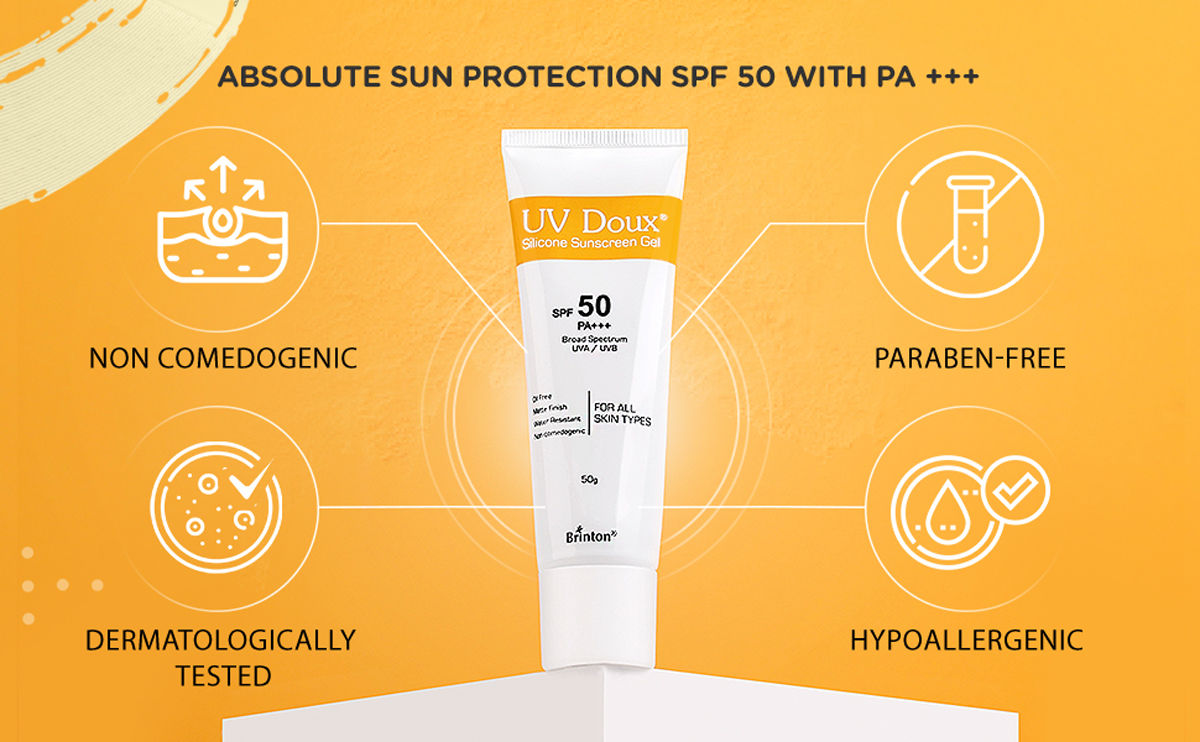 Buy UV Doux Spf 50 Silicon Sunscreen Gel 50 gm | 19 Minutes Delivery ...