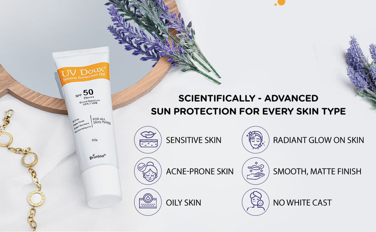 Buy UV Doux Spf 50 Silicon Sunscreen Gel 50 gm | 19 Minutes Delivery ...