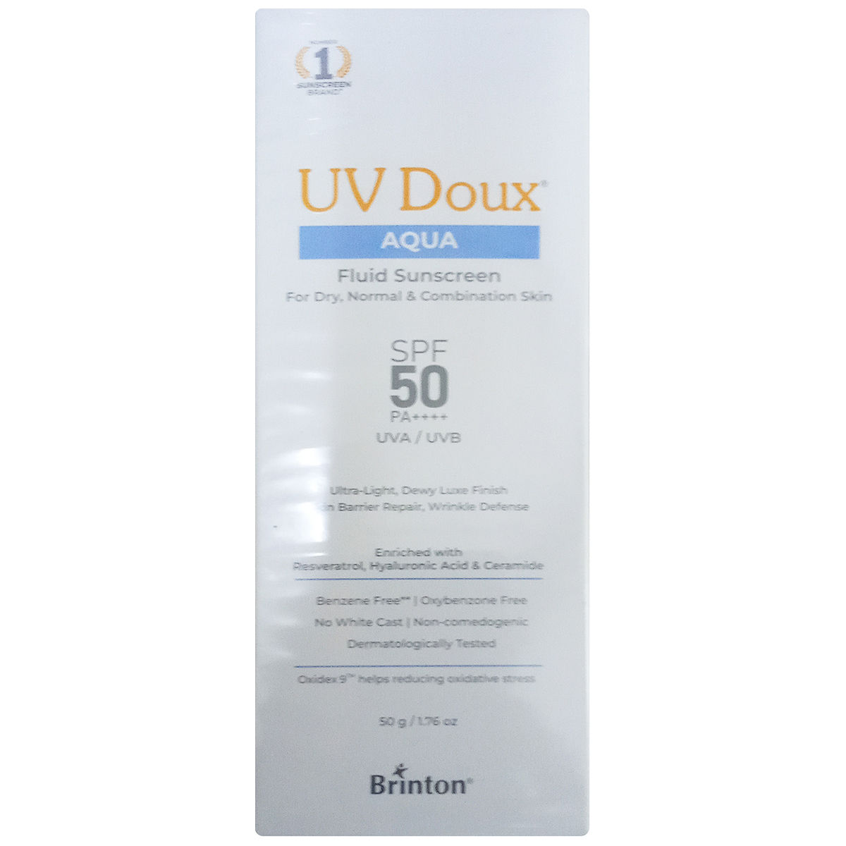 Buy Uv Doux Aqua Fluid Spf50 Pa++ Sunscreen, 50 gm | 19 Minutes ...