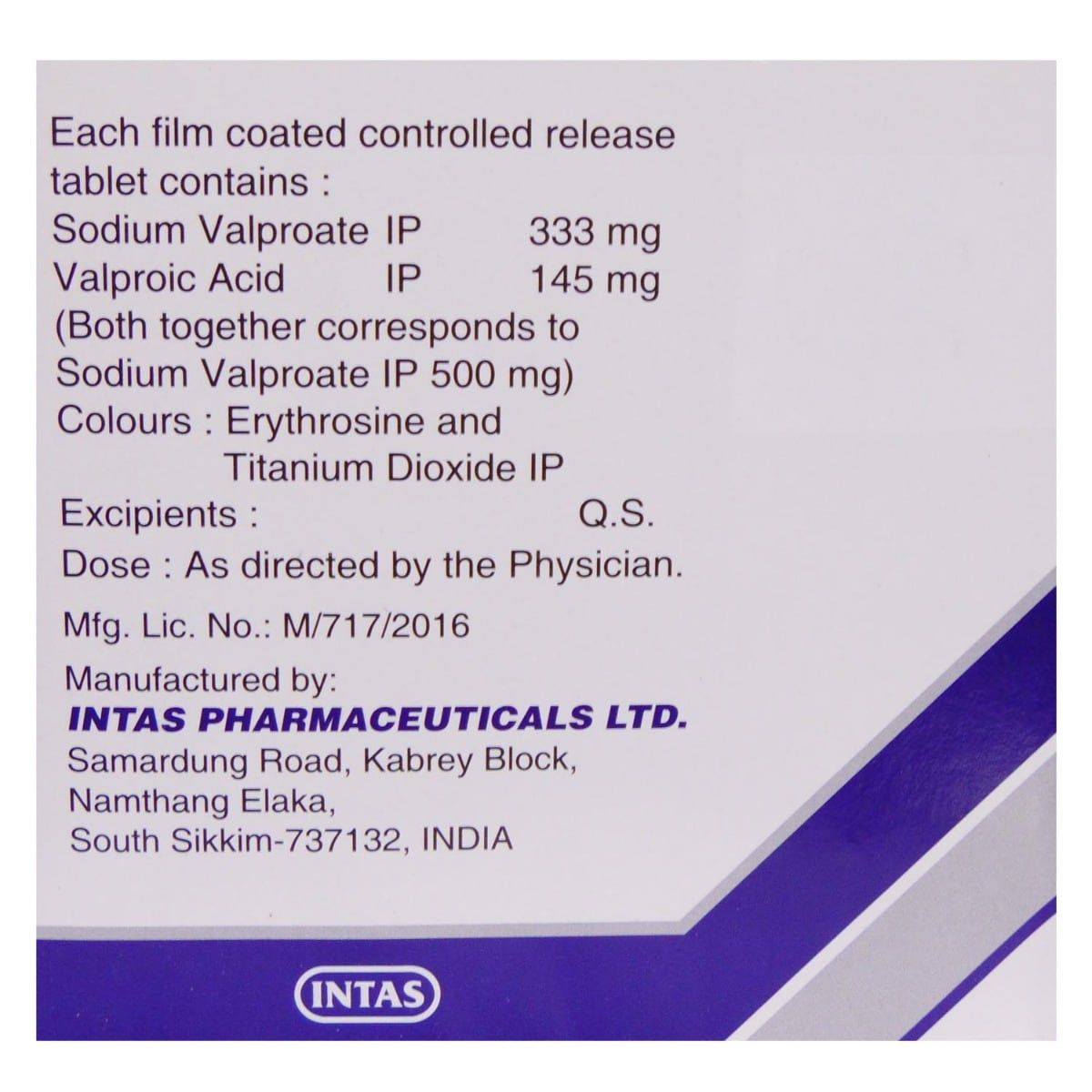 Valprol CR 500 Tablet | Uses, Side Effects, Price | Apollo Pharmacy