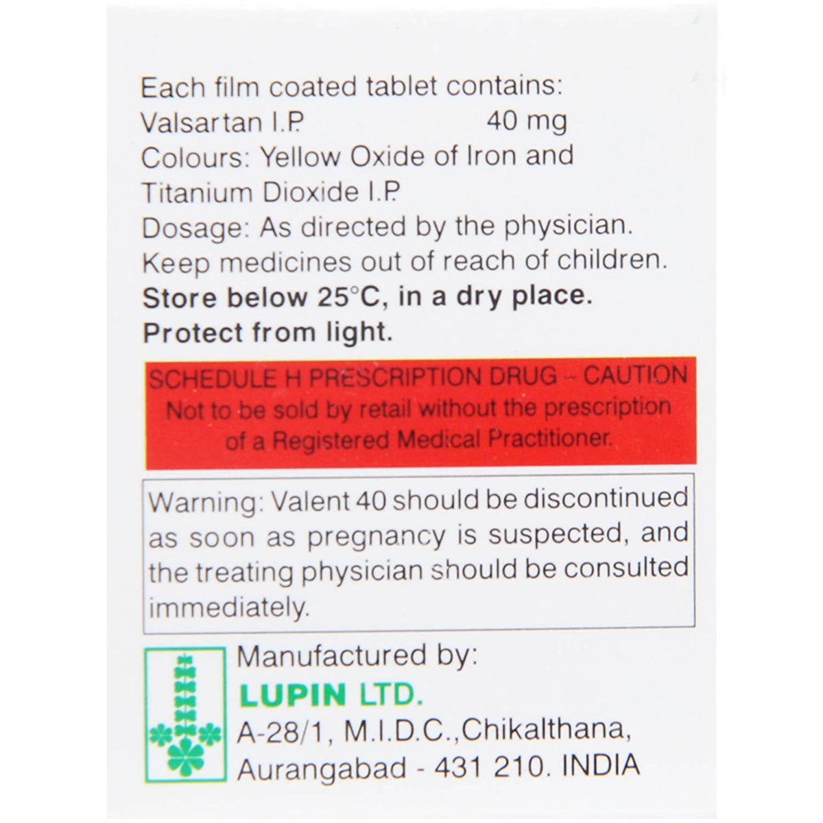 Valent 40 Tablet 10's Price, Uses, Side Effects, Composition - Apollo ...