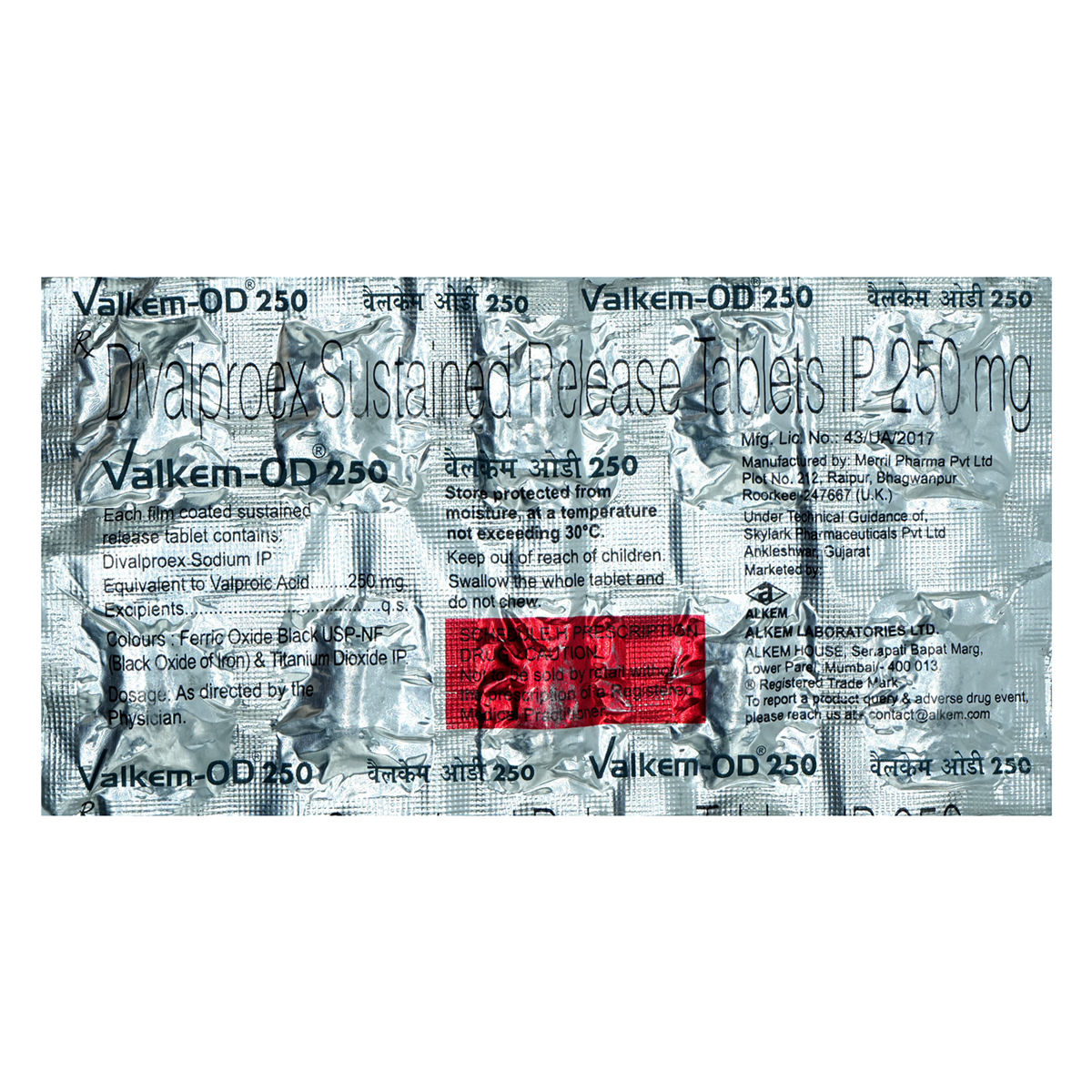 Valkem-OD 250 Tablet | Uses, Side Effects, Price | Apollo Pharmacy