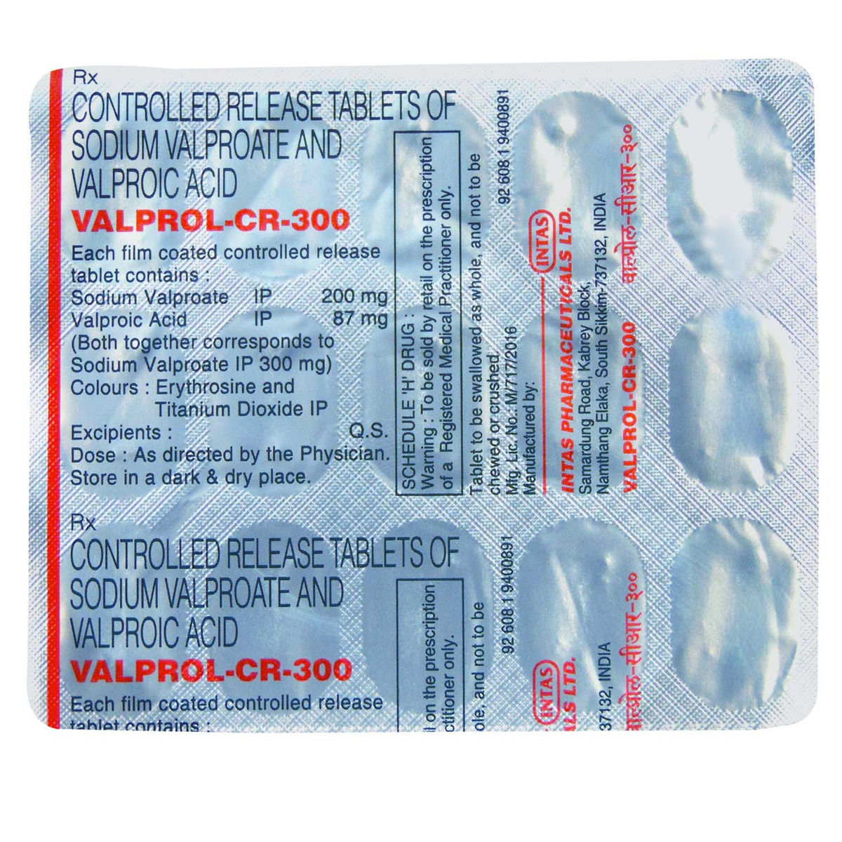 Valprol-CR-300 Tablet 15's Price, Uses, Side Effects, Composition ...