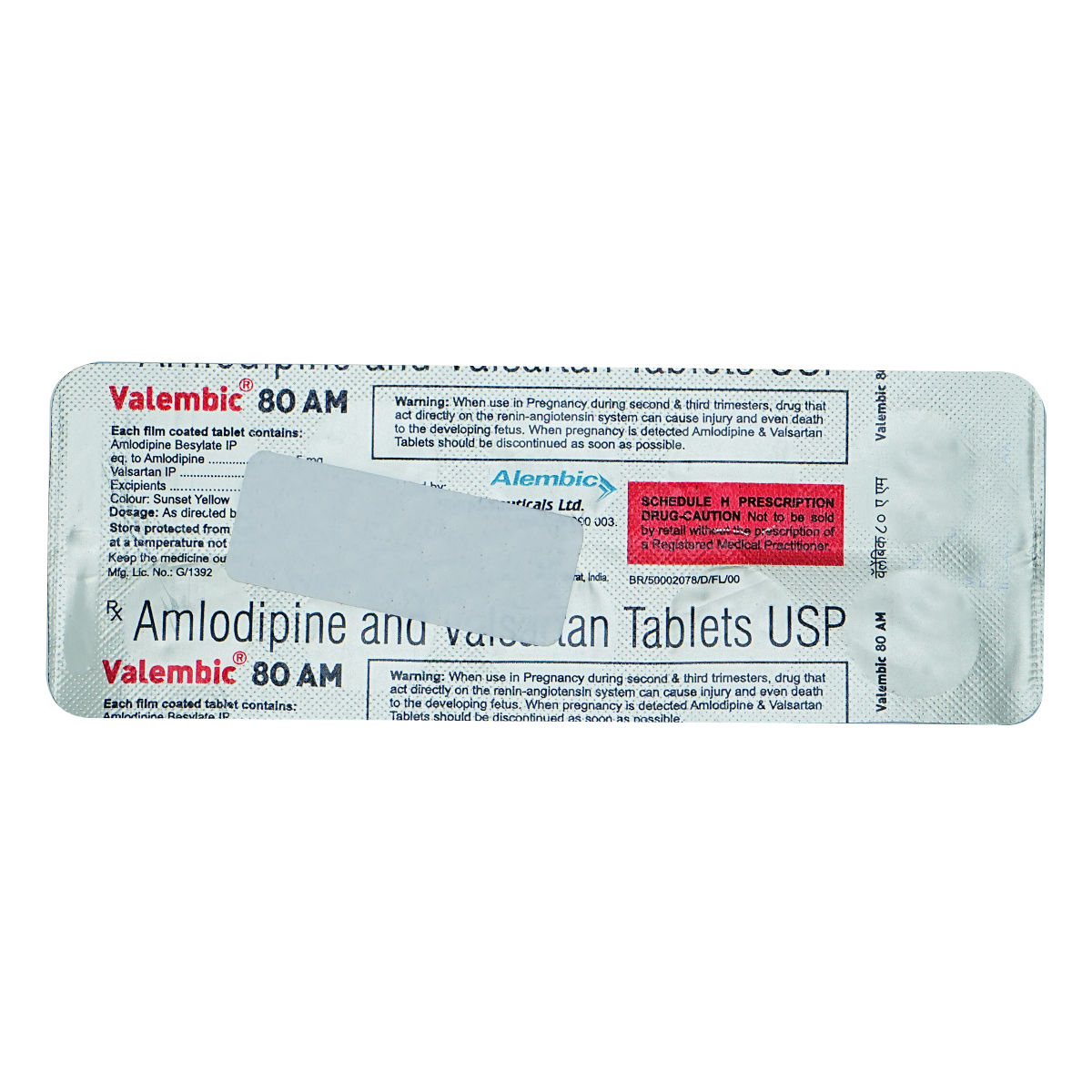Valembic 80 AM Tablet | Uses, Side Effects, Price | Apollo Pharmacy