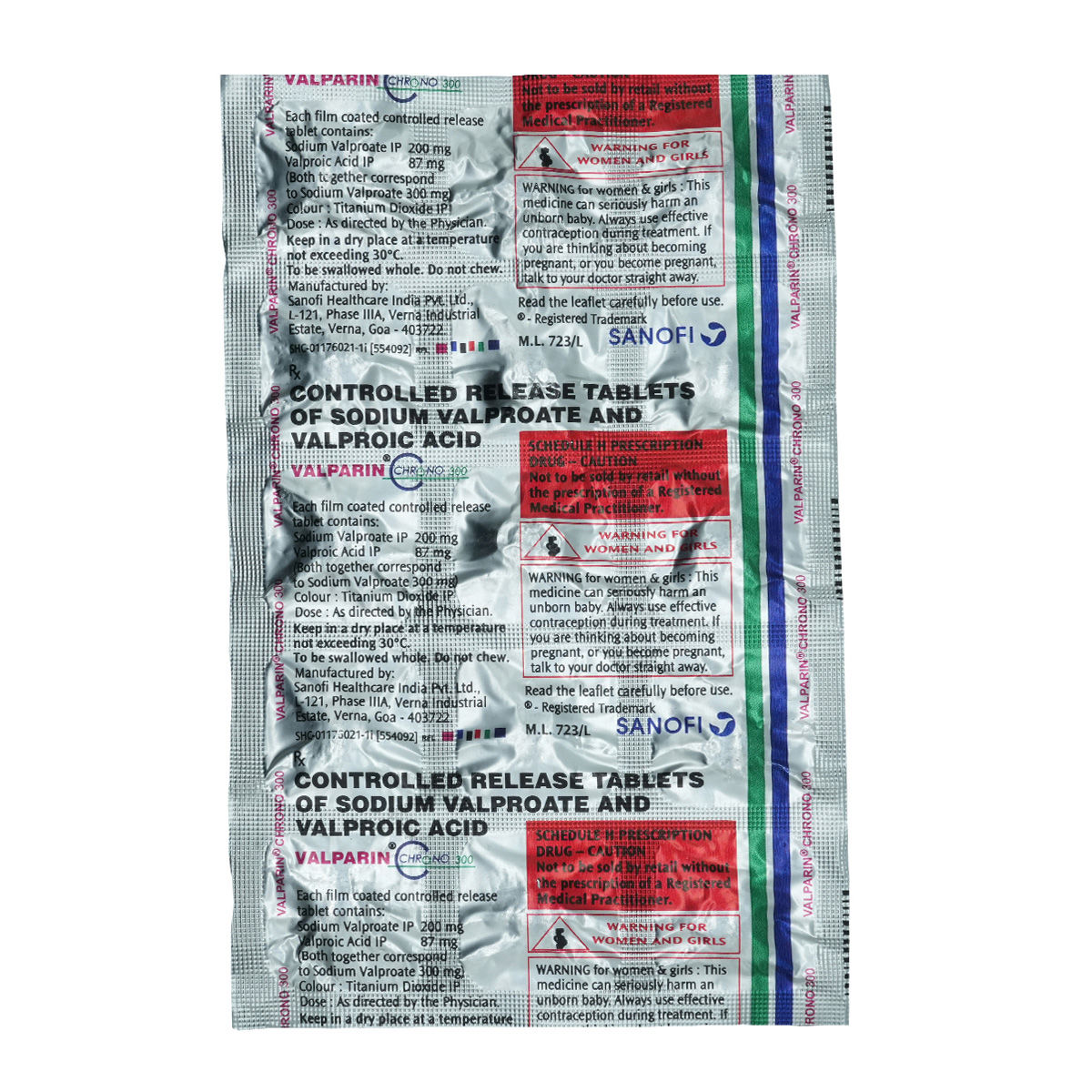 Valparin Chrono 300 mg Tablet | Uses, Side Effects, Price | Apollo Pharmacy