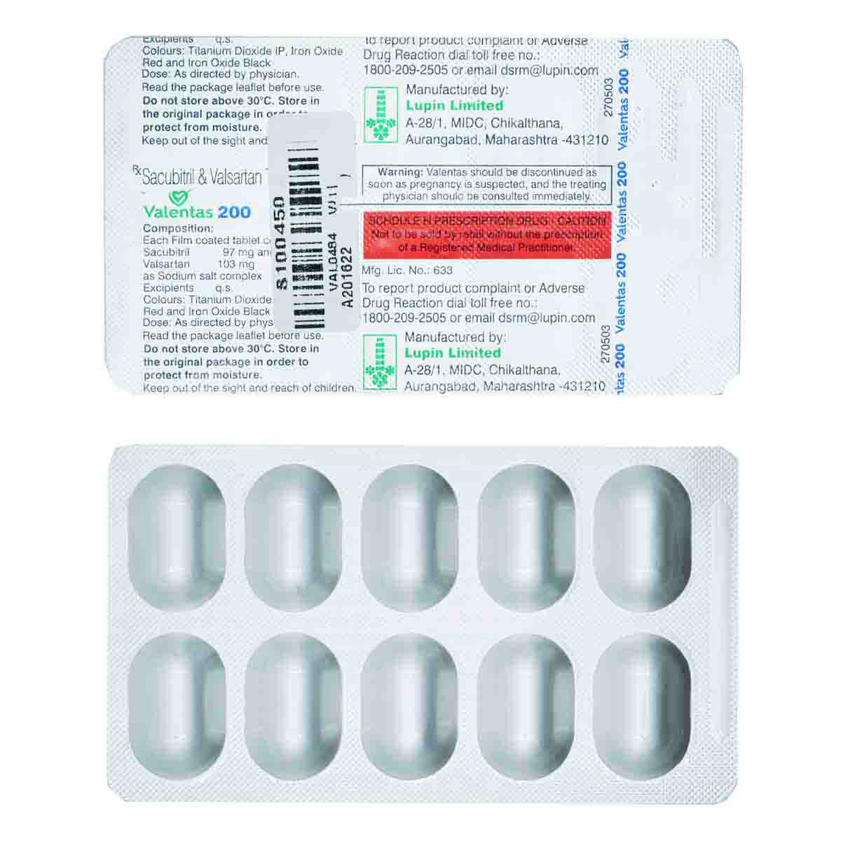Valentas 200 Tablet | Uses, Side Effects, Price | Apollo Pharmacy