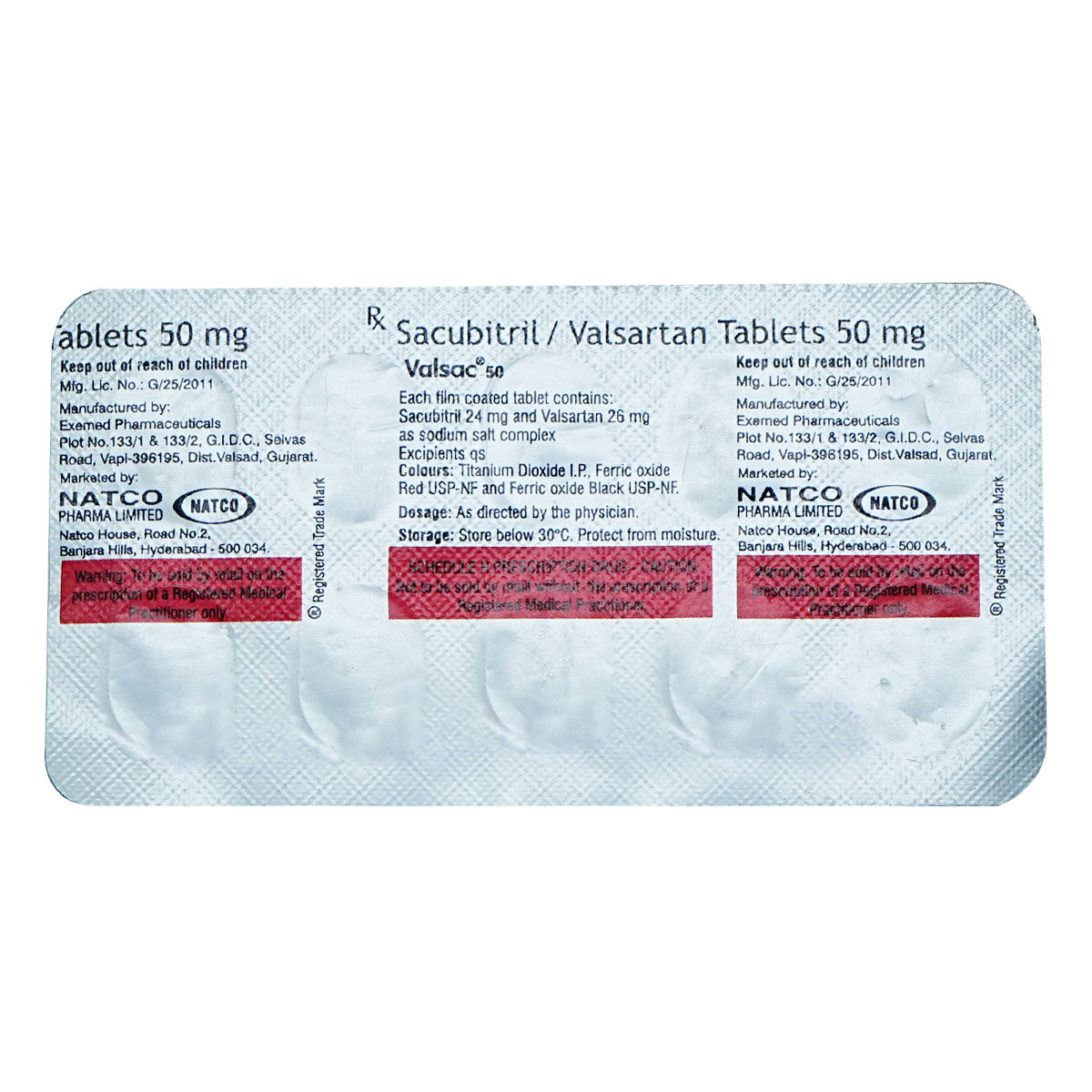 Valsac 50 Tablet | Uses, Side Effects, Price | Apollo Pharmacy