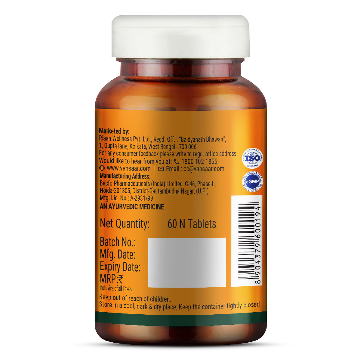 Buy Baidyanath Vansaar Haldi, 60 Tablets | 19 Minutes Delivery | Apollo ...