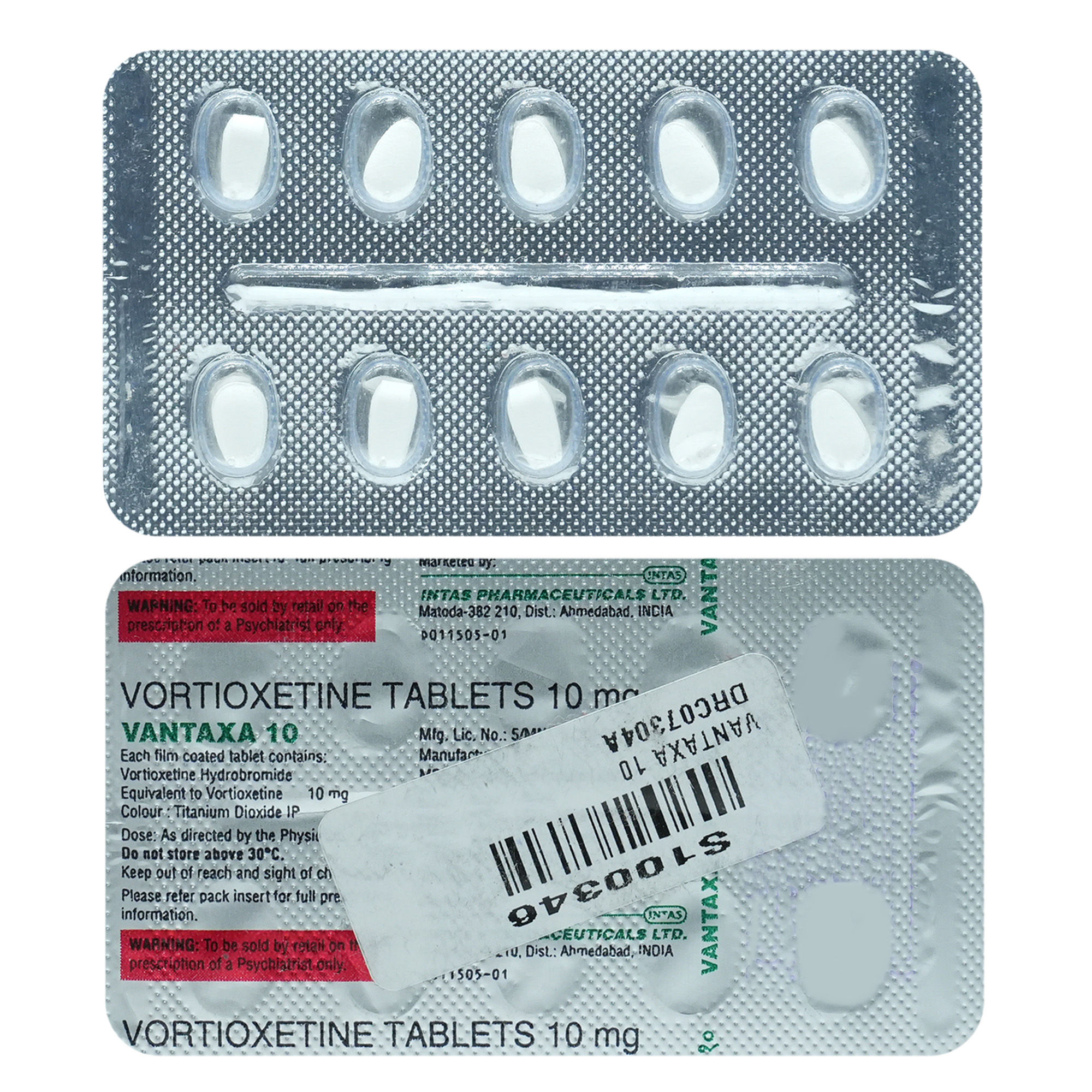 Vantaxa 10 Tablet | Uses, Side Effects, Price | Apollo Pharmacy