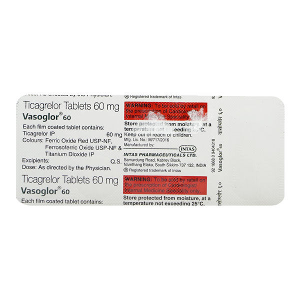 Vasoglor 60 Tablet | Uses, Side Effects, Price | Apollo Pharmacy