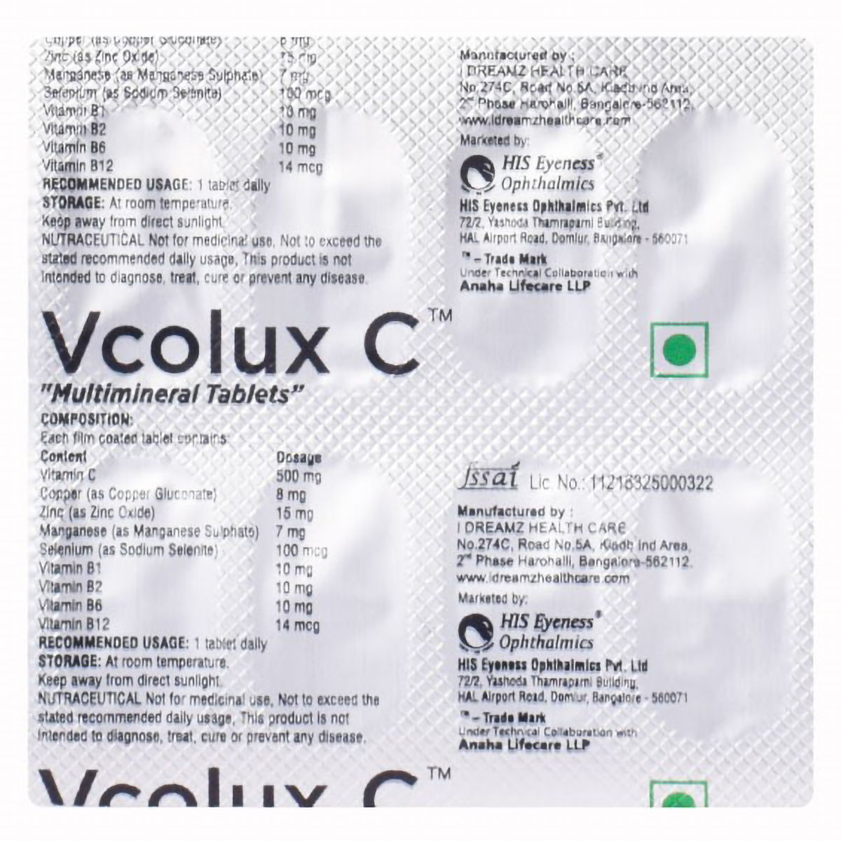 Vcolux C Tablet | Uses, Side Effects, Price | Apollo Pharmacy