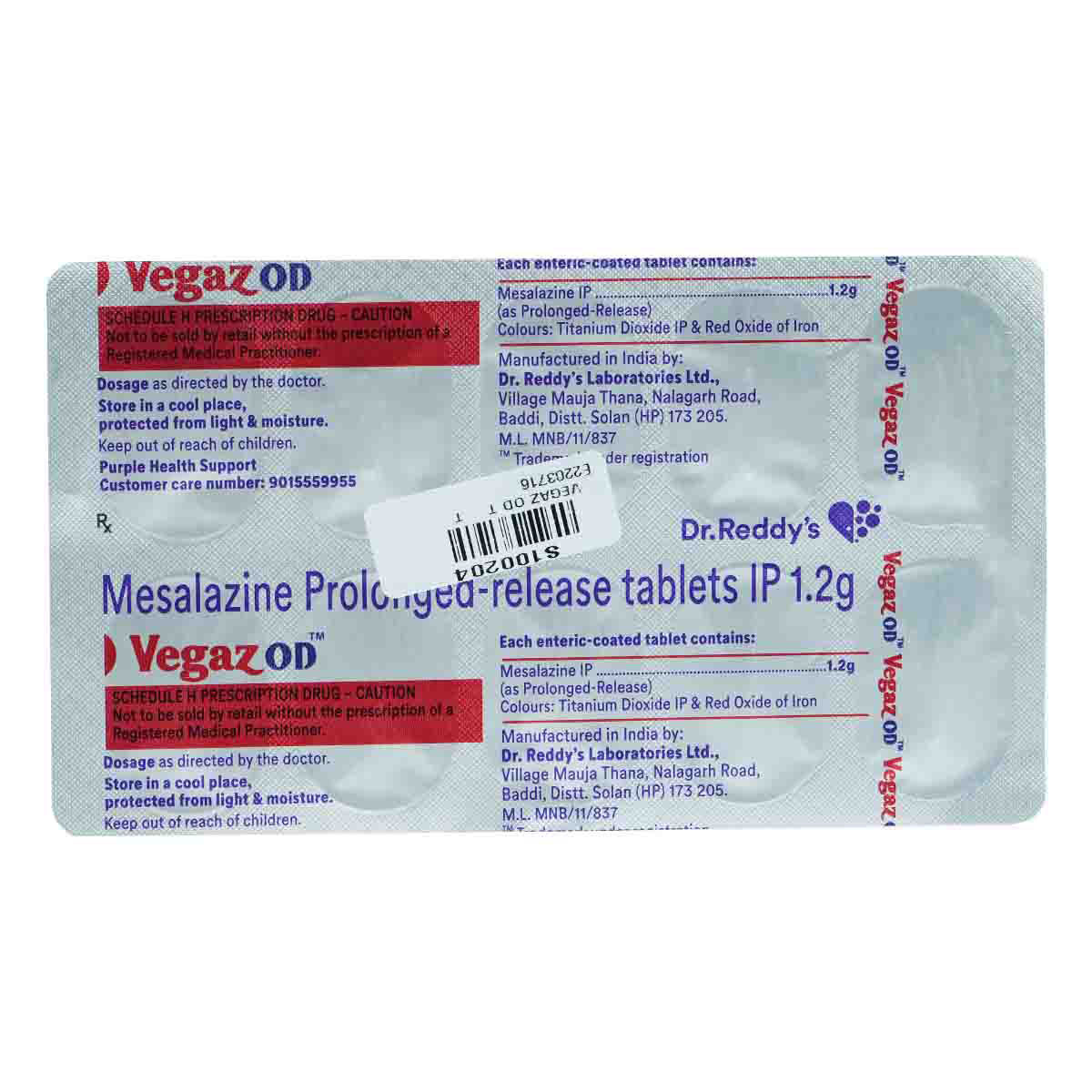 Vegaz OD Tablet | Uses, Side Effects, Price | Apollo Pharmacy