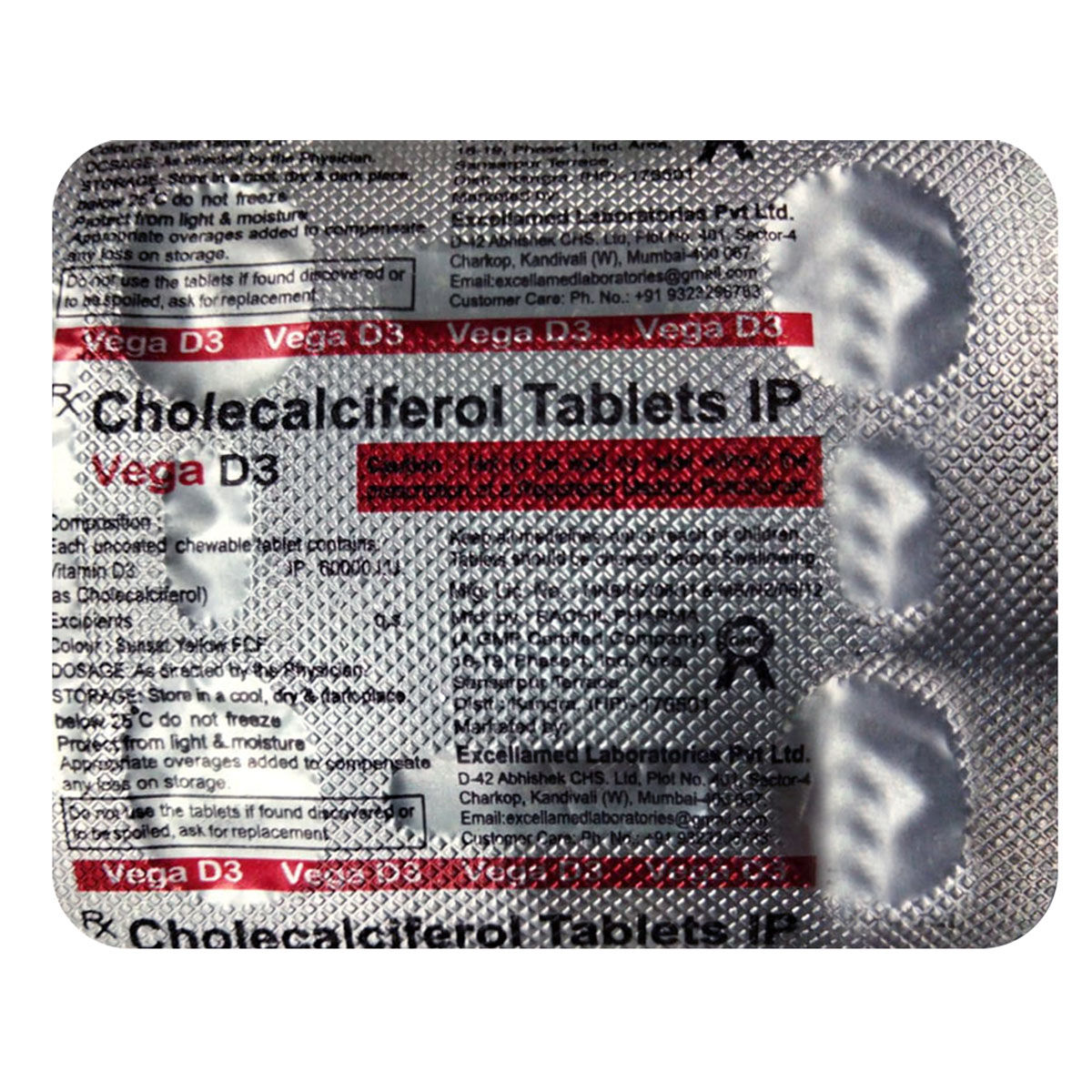 Vega D3 Tablet | Uses, Side Effects, Price | Apollo Pharmacy