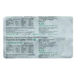 Veinflux NC Tablet | Uses, Side Effects, Price | Apollo Pharmacy