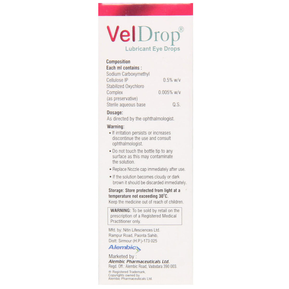Veldrop Eye Drops | Uses, Side Effects, Price | Apollo Pharmacy