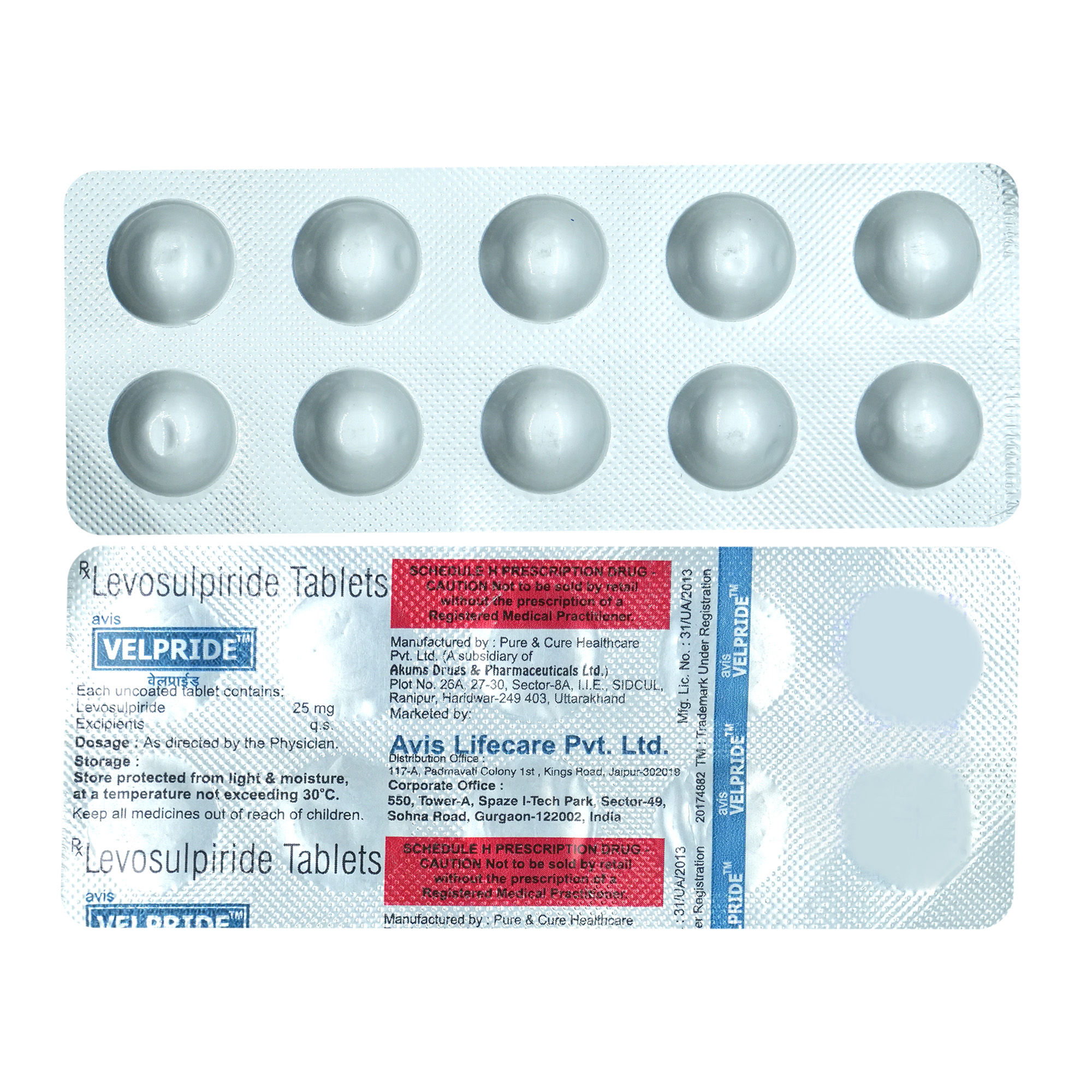 Velpride 25 mg Tablet | Uses, Side Effects, Price | Apollo Pharmacy