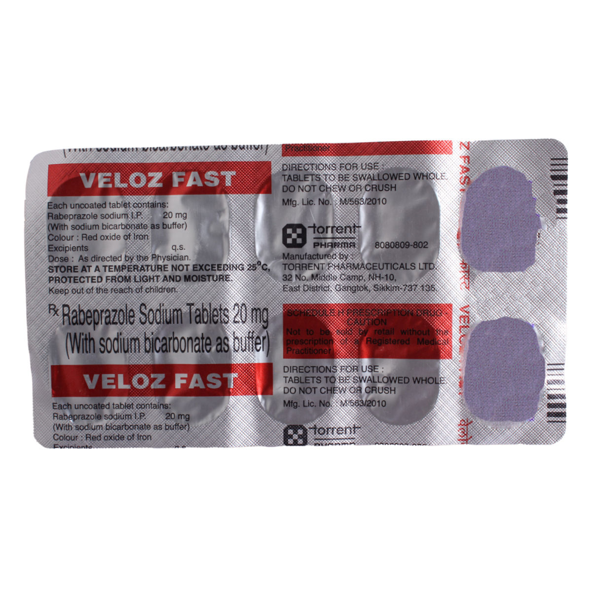 Veloz Fast 20 Tablet 10's Price, Uses, Side Effects, Composition ...