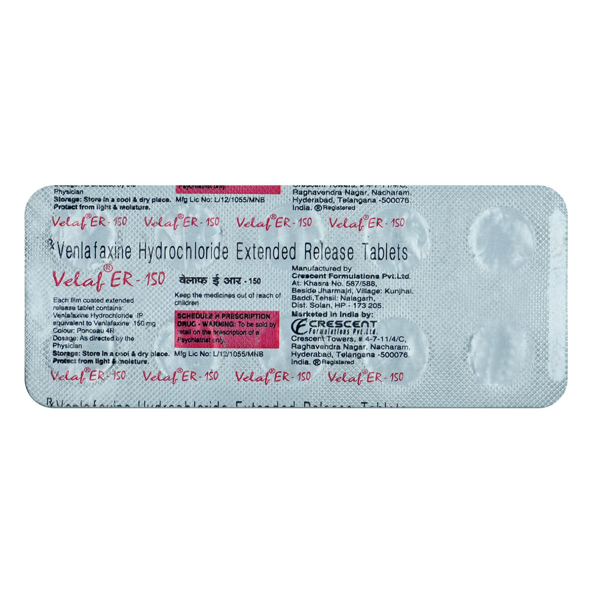 Velaf ER 150 Tablet | Uses, Side Effects, Price | Apollo Pharmacy