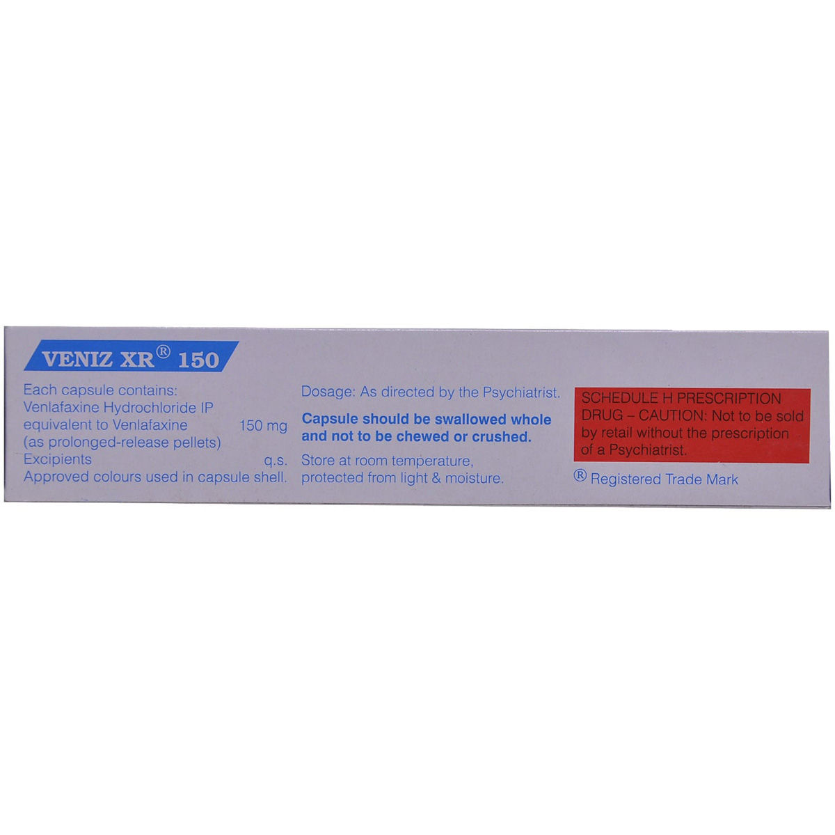 Veniz XR 150 Capsule | Uses, Side Effects, Price | Apollo Pharmacy