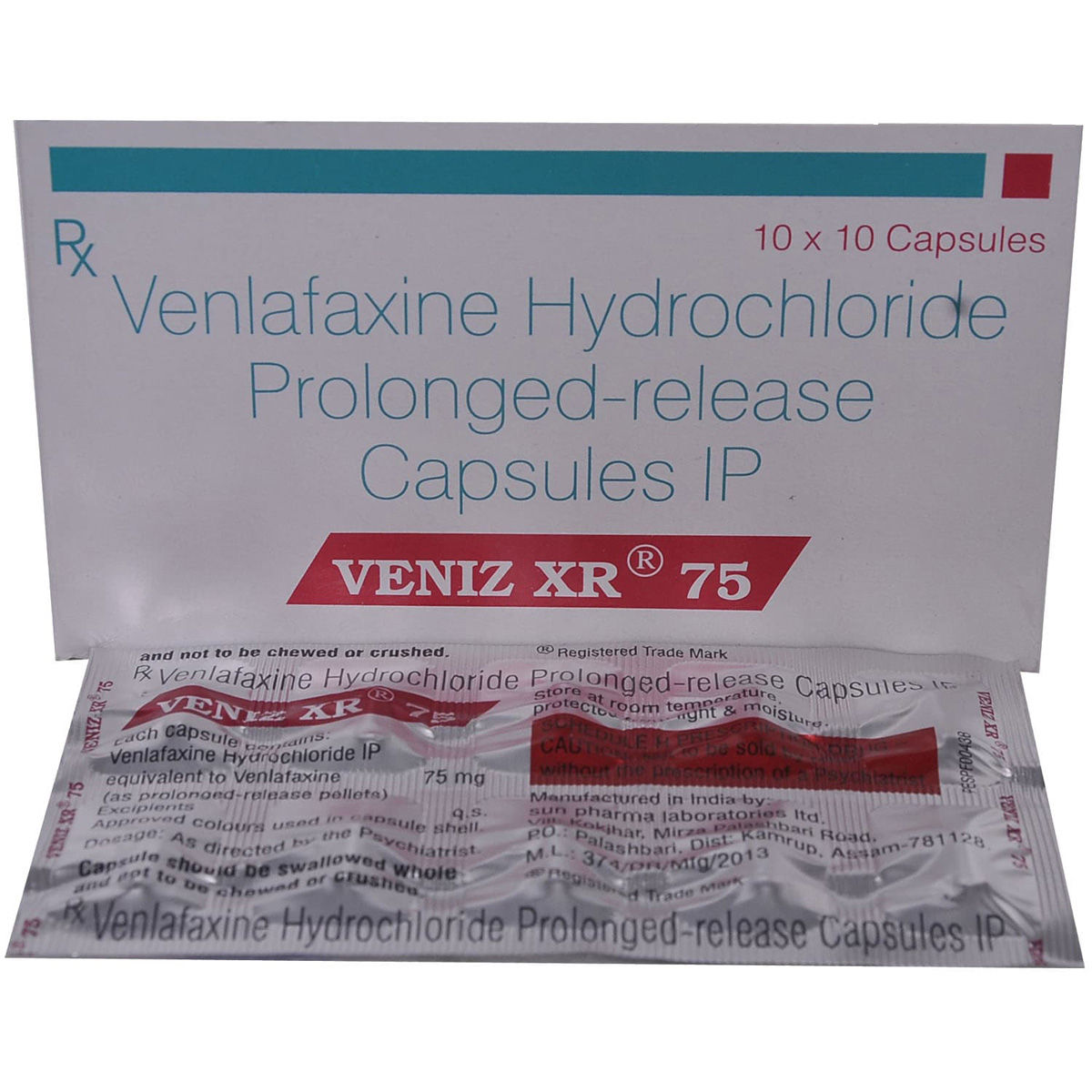 Veniz XR 75 Capsule | Uses, Side Effects, Price | Apollo Pharmacy