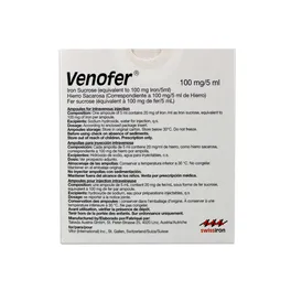 VENOFER 100MG AMPULE 5ML | Uses, Side Effects, Price | Apollo Pharmacy
