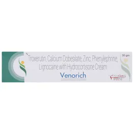 Venorich Cream | Uses, Side Effects, Price | Apollo Pharmacy