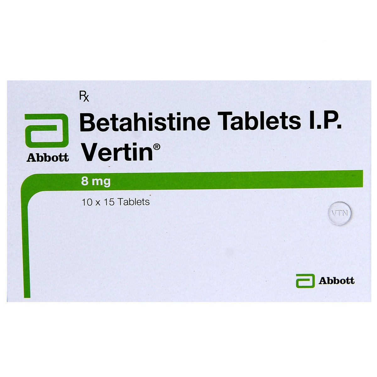 Vertin 8 mg Tablet | Uses, Side Effects, Price | Apollo Pharmacy