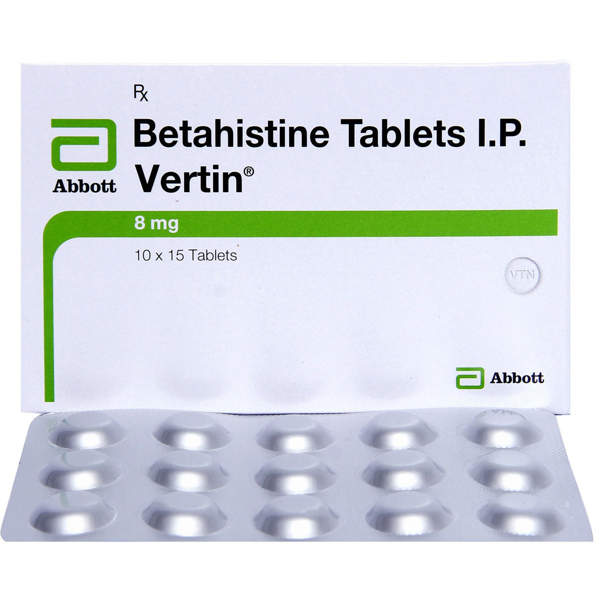 Vertin 8 mg Tablet | Uses, Side Effects, Price | Apollo Pharmacy