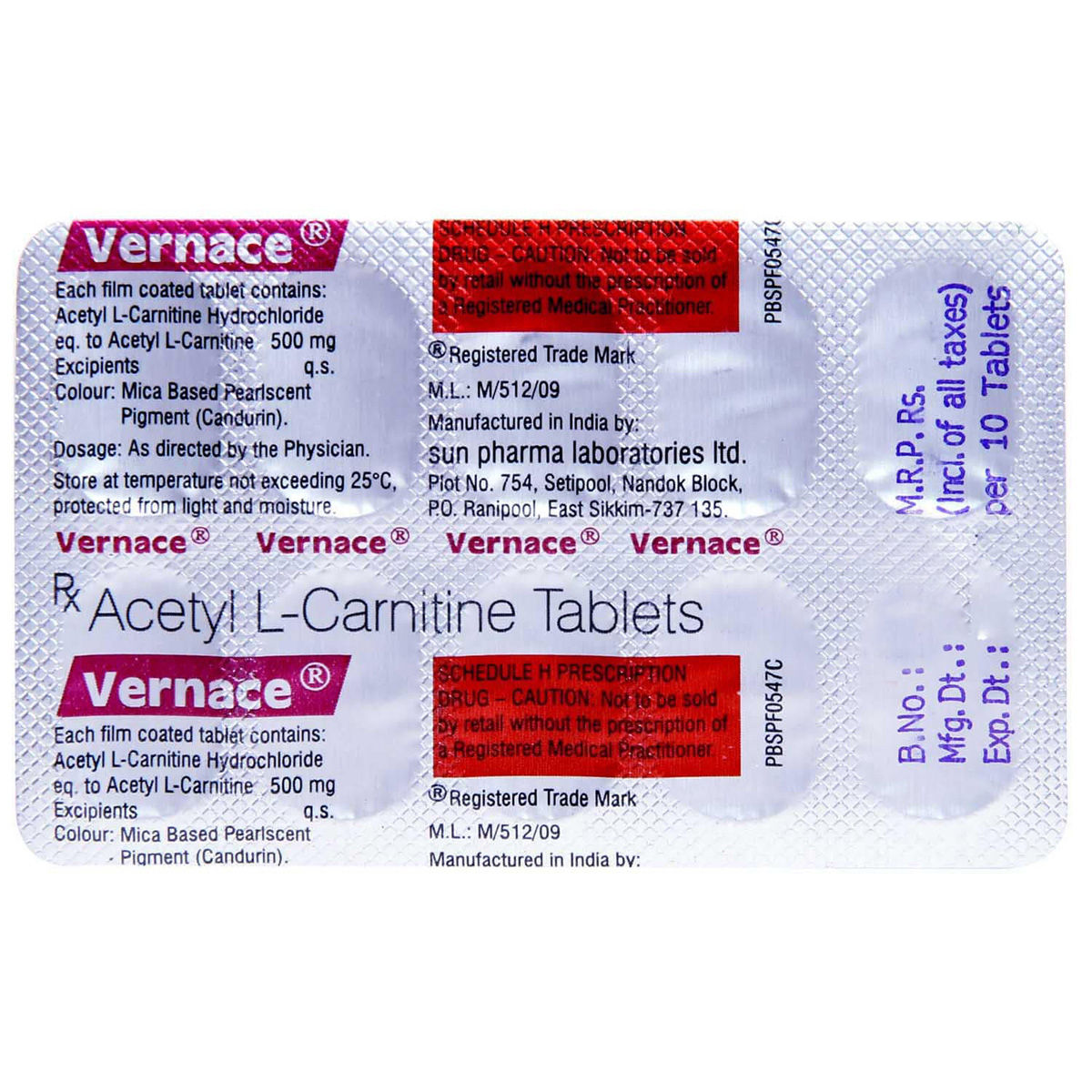 Vernace Tablet | Uses, Side Effects, Price | Apollo Pharmacy