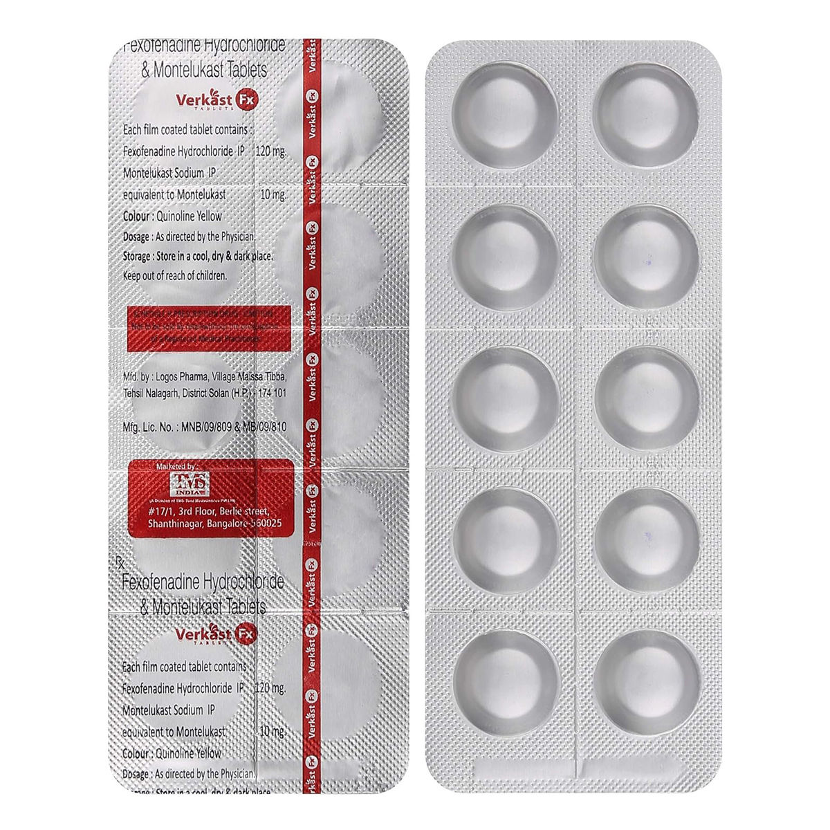 Verkast Fx Tab | Uses, Side Effects, Price | Apollo Pharmacy