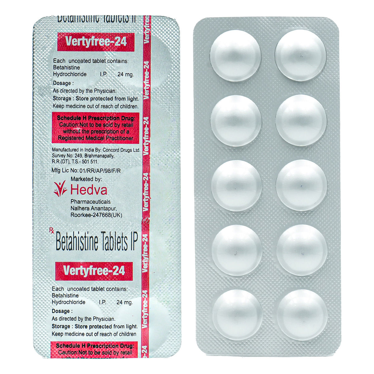 Vertyfree-24 Tablet | Uses, Side Effects, Price | Apollo Pharmacy