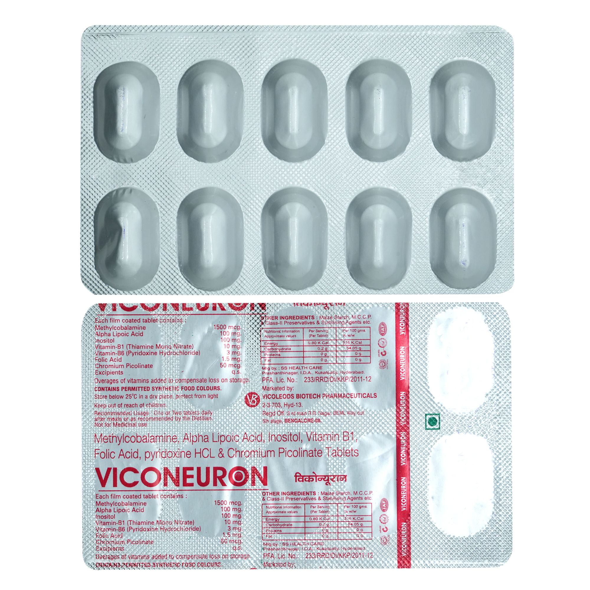Viconeuron Tab | Uses, Side Effects, Price | Apollo Pharmacy