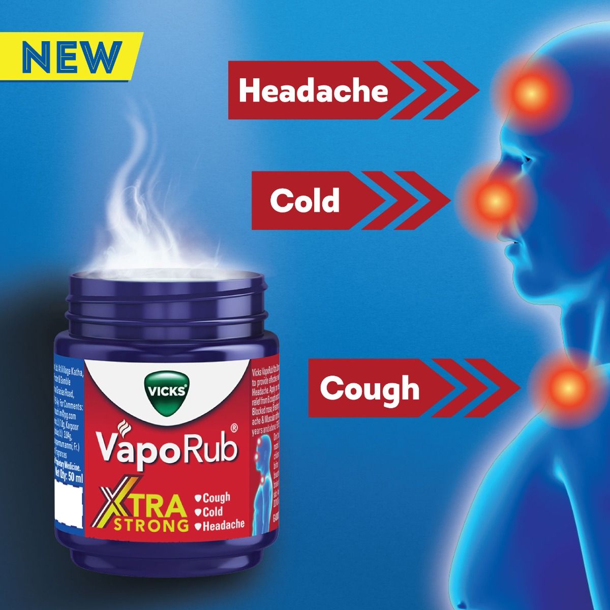 Vicks Vaporub Xtra Strong, 25 ml Price, Uses, Side Effects, Composition ...
