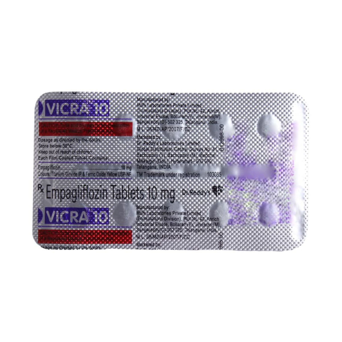 Vicra 10 Tablet 10's Price, Uses, Side Effects, Composition - Apollo ...