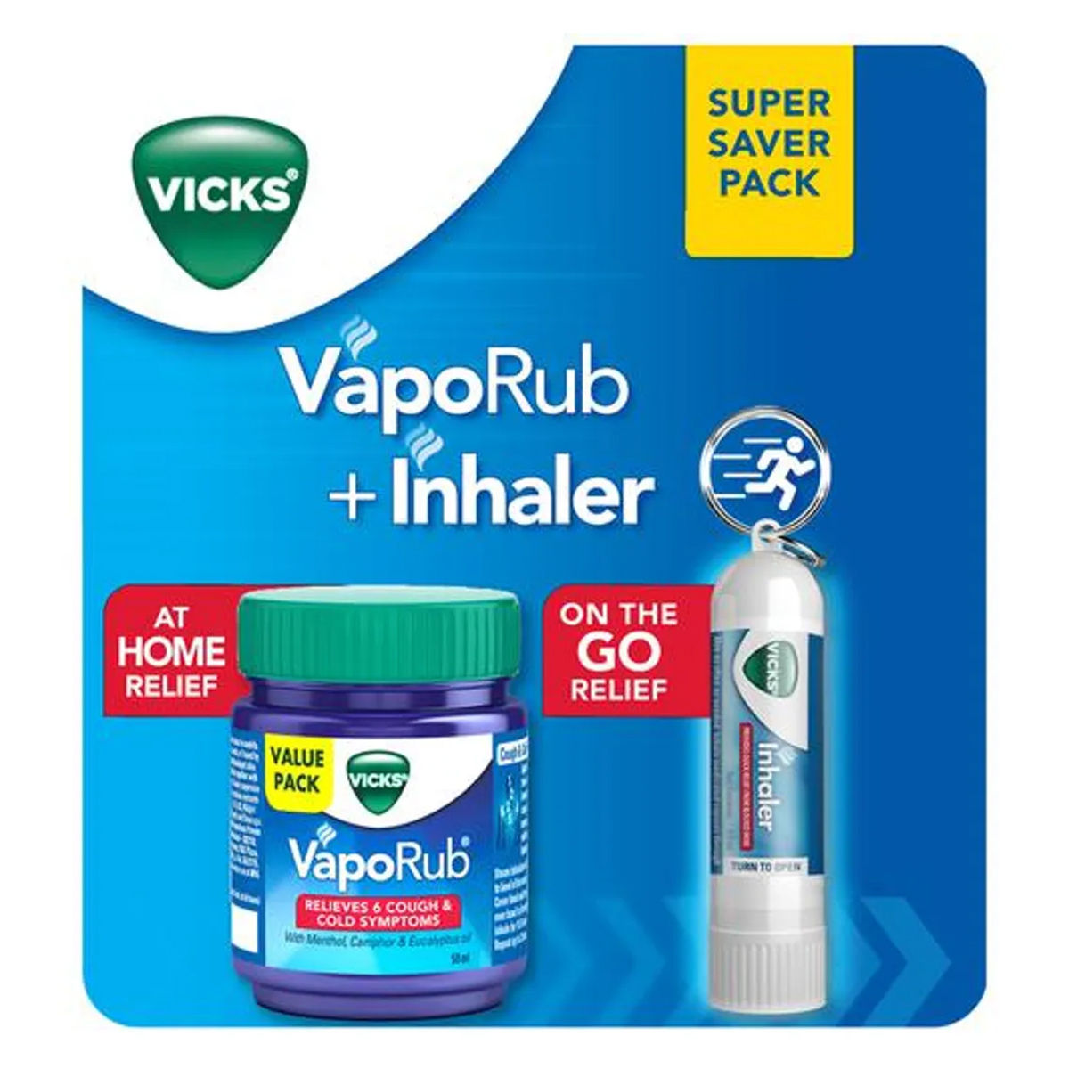 Vicks Vaporub 50 ml + Inhaler 0.5 ml, 1 Kit యొక్క ఉపయోగాలు, ప్రయోజనాలు ...