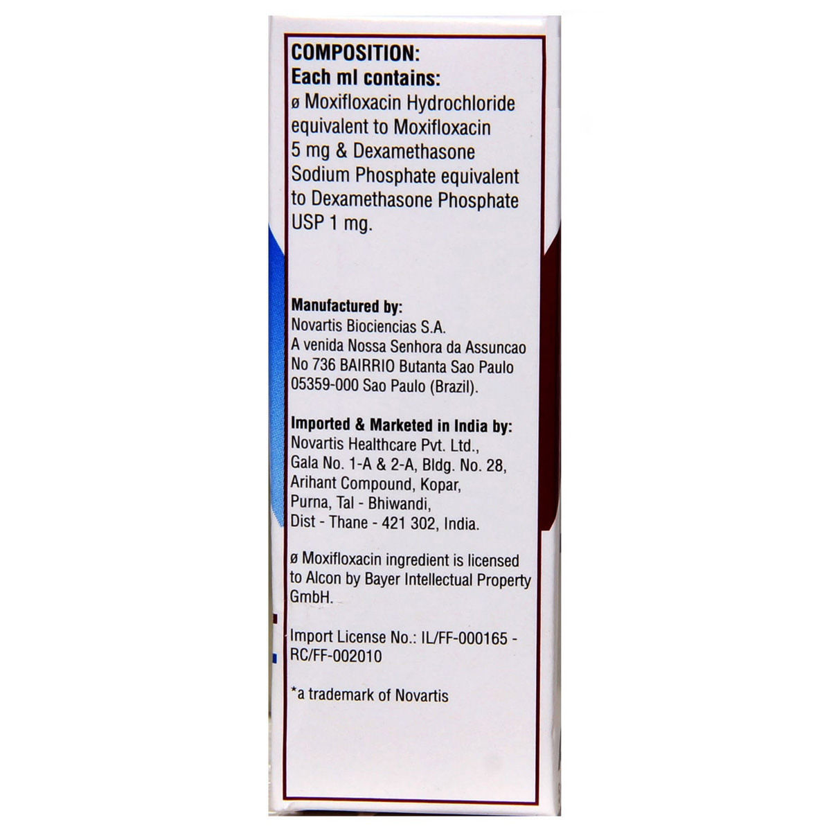 Vigadexa Ophthalmic Solution 5 ml | Uses, Side Effects, Price | Apollo ...