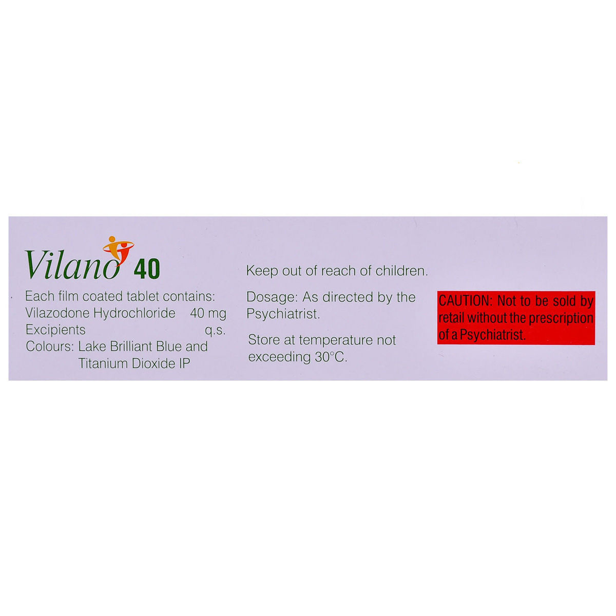 Vilano 40 Tablet | Uses, Side Effects, Price | Apollo Pharmacy