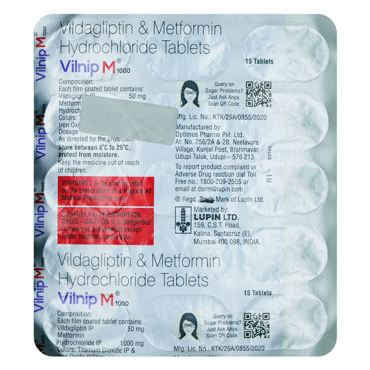 Vilnip M 1000 Tablet | Uses, Side Effects, Price | Apollo Pharmacy