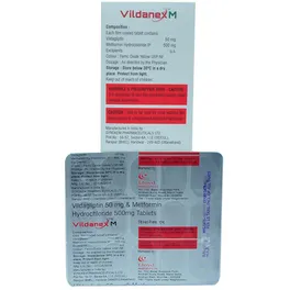 Vildanex M Tablet | Uses, Side Effects, Price | Apollo Pharmacy