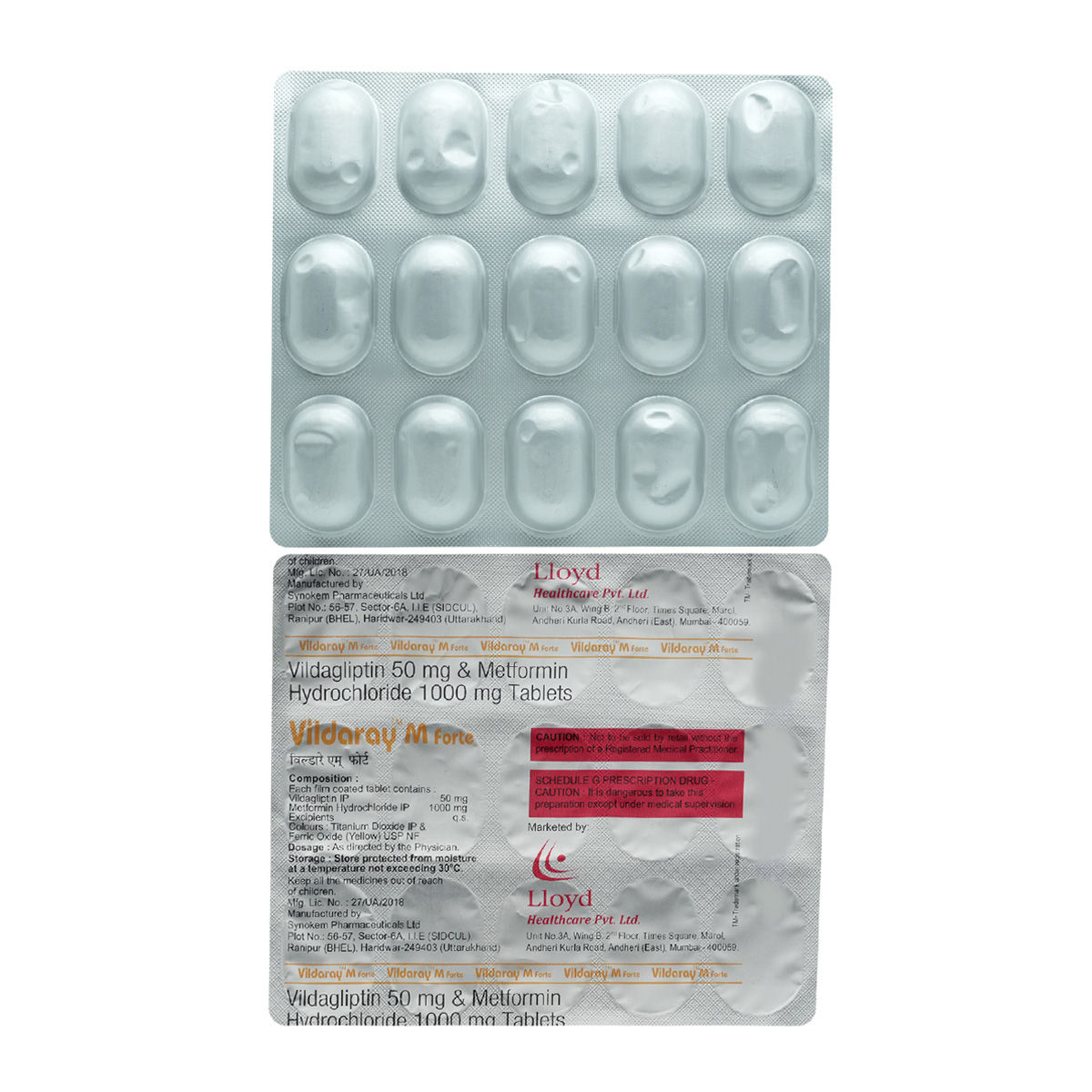Vildaray M Forte Tablet | Uses, Side Effects, Price | Apollo Pharmacy