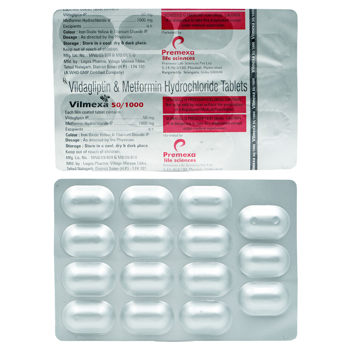 Vilmexa 50/1000 Tablet | Uses, Side Effects, Price | Apollo Pharmacy