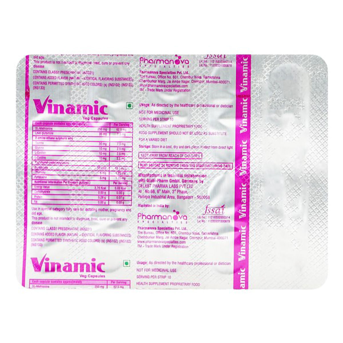 Vinamic Veg Capsule | Uses, Side Effects, Price | Apollo Pharmacy