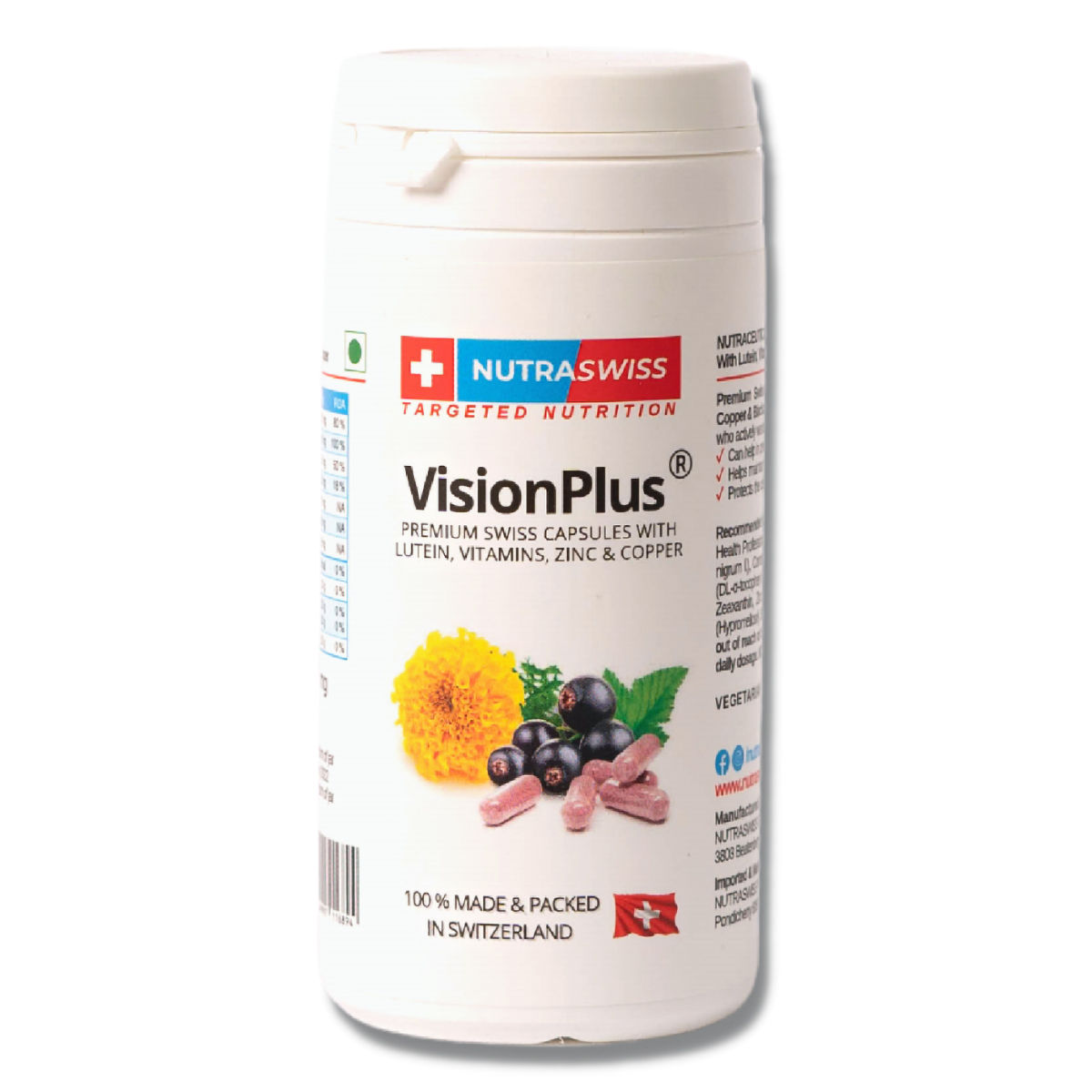 Buy Nutraswiss VisionPlus, 100 Capsules | 19 Minutes Delivery | Apollo ...