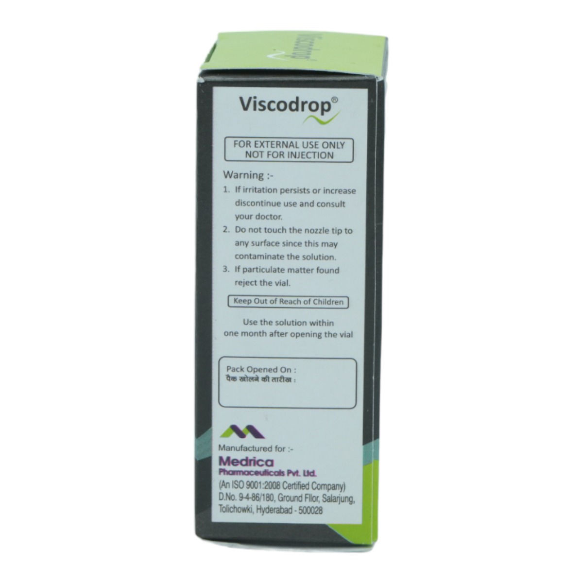 Viscodrop Opthalmic Solution 10 ml Price, Uses, Side Effects ...